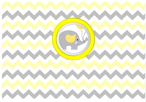 Gray Yellow Chevron Background