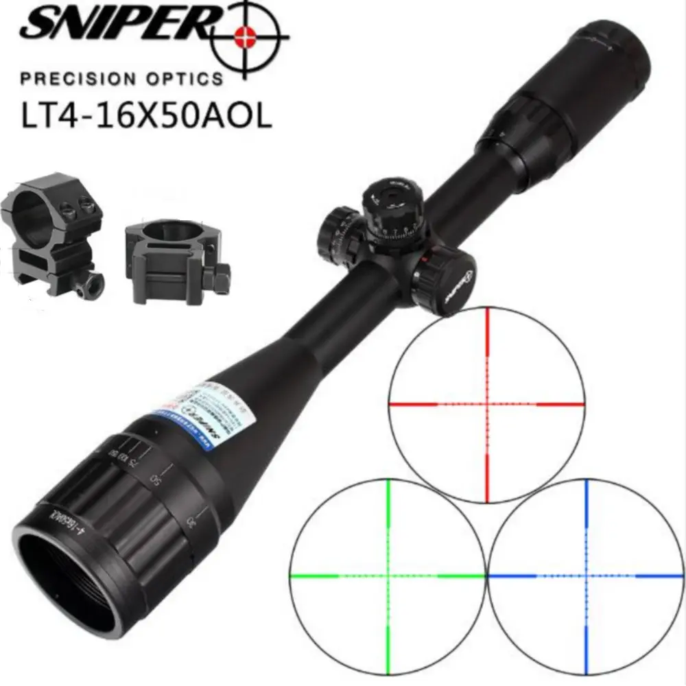 Aliexpress Buy Sniper 4 16X50 AOL 1 Inch Full Size Tactical aliexpress-buy-sniper-4-16x50-aol-1-inch-full-size-tactical