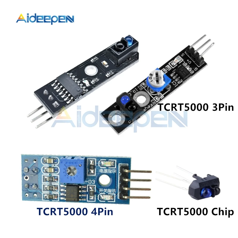 DC 3.3V 5V TCRT5000 3 Pin 4 Pin Infrared Reflectance Sensor Obstacle ...