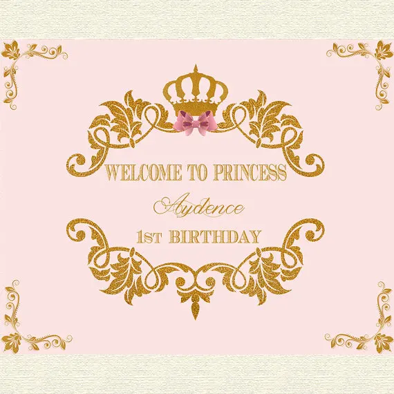 Princess Pink And Gold Background
