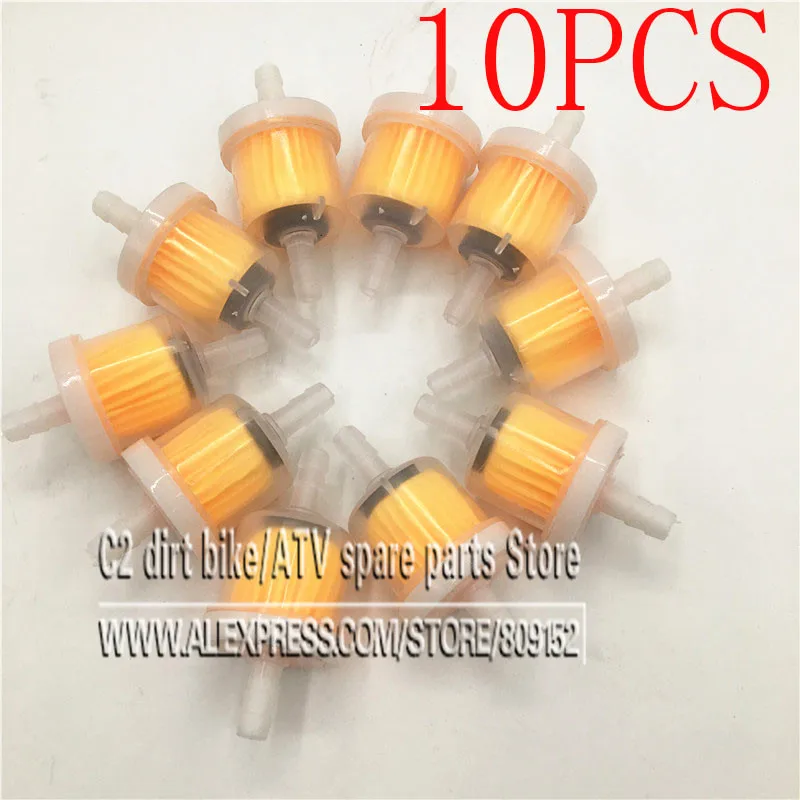 10pcs/pack Petrol Gas Fuel Filter with Magnet For Pit Dirt Bike Mini ...