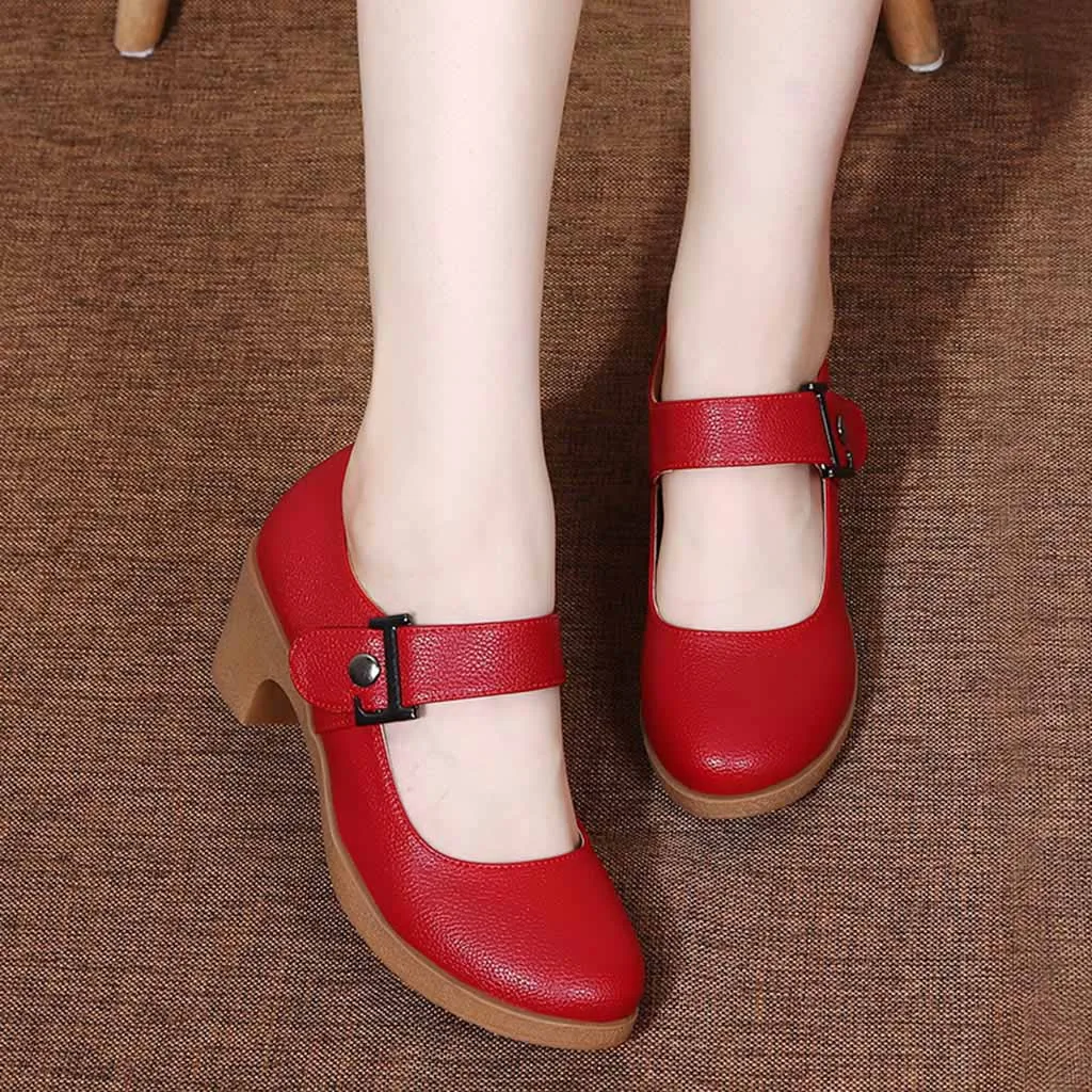 MUQGEW/Женская обувь на высоком каблуке, женская кожаная обувь, Румба ...