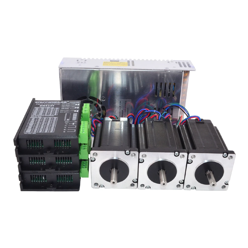 Buy 3 Axis Cnc Kit 3 1nm Nema 24 Stepper Motor Driver 3 5a Cnc Mill
