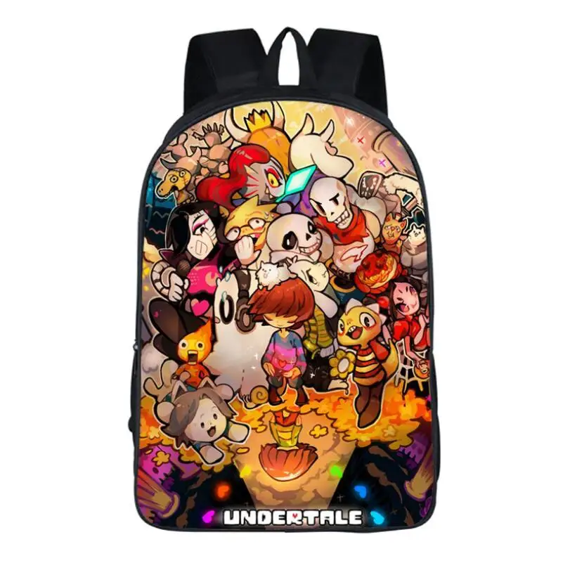 Undertale Printing Backpack Boys Girls School Bags Young Men Women ...