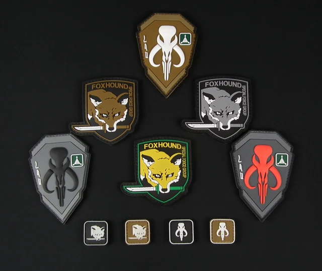 TAD Bounty Hunter Badge 3D Fox Hound Tactical Badge Military Badge ...