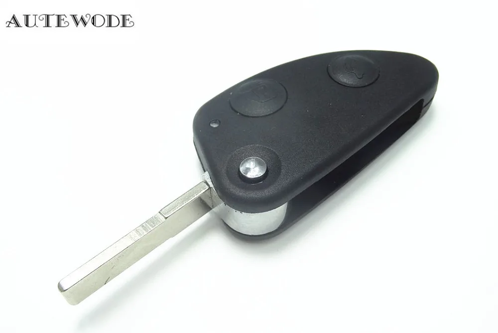 AUTEWODE for Alfa Romeo Flip Remote Car Key Shell FOB Case For Alfa 147 ...