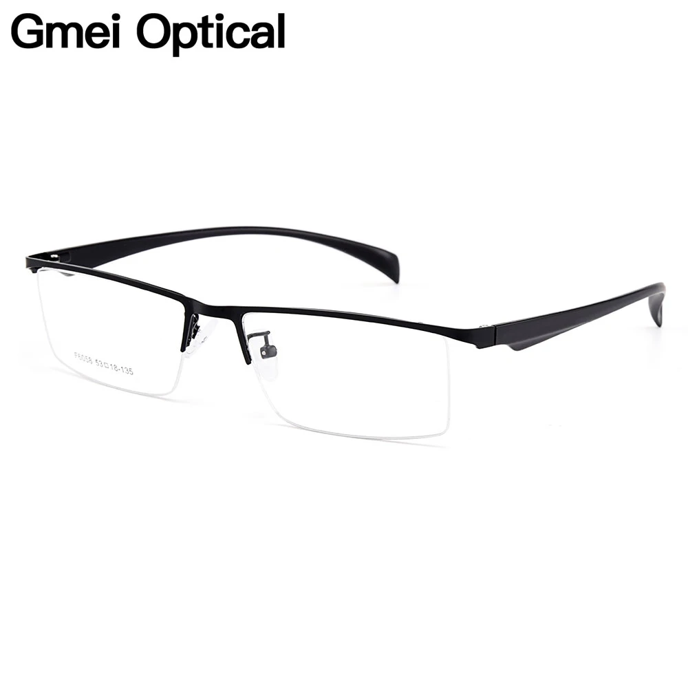 Gmei Optical Men Semi-rimless Titanium Alloy Glasses Frames For Men ...