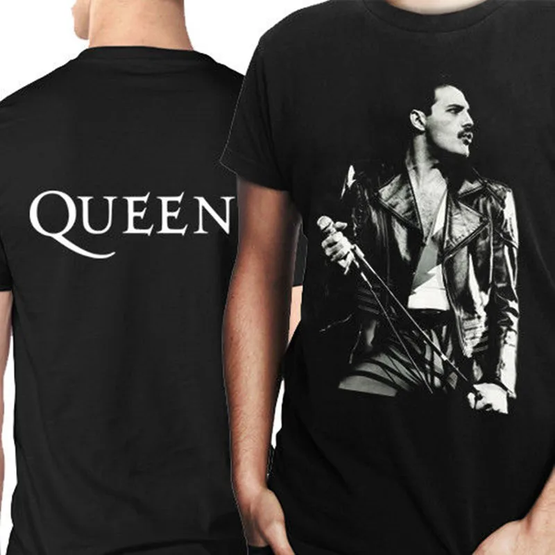 Movie Shirt Crew Neck Women Graphic Short Sleeve Freddie Mercury Queen T Shirts In T Shirts From