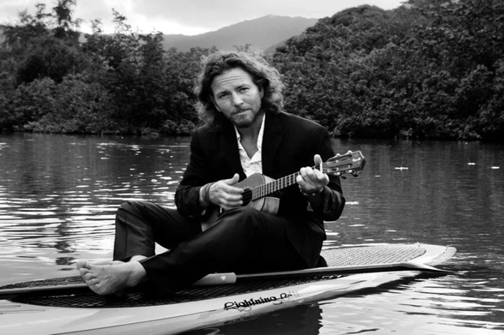 1084 Eddie Vedder Alternative Rock Music Water BW Wall Sticker Art ...