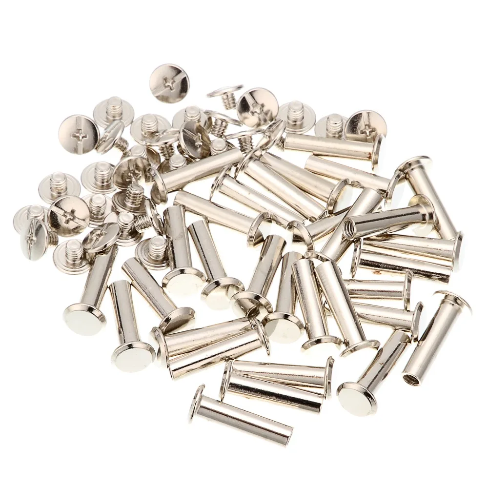 100pcs-M5x20mm-Iron-nickel-plated-screw-books-Fingertight-Picture-books ...