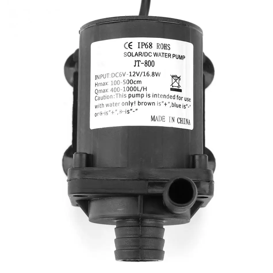 Мини DC насос Бесщеточный Водяной насос для солнечного водонагревателя ...