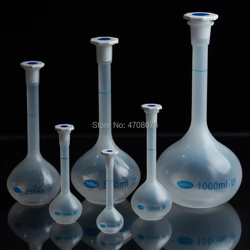 PP-graduated-volumetric-flask-with-stopper-Plastic-lab-measuring-flask ...