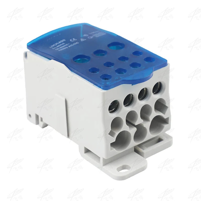 UKK400A 터미널 블록 1 in many Out Din 레일 배전함 범용 전선 커넥터 전원 정션 박스|터미널 블럭 ...