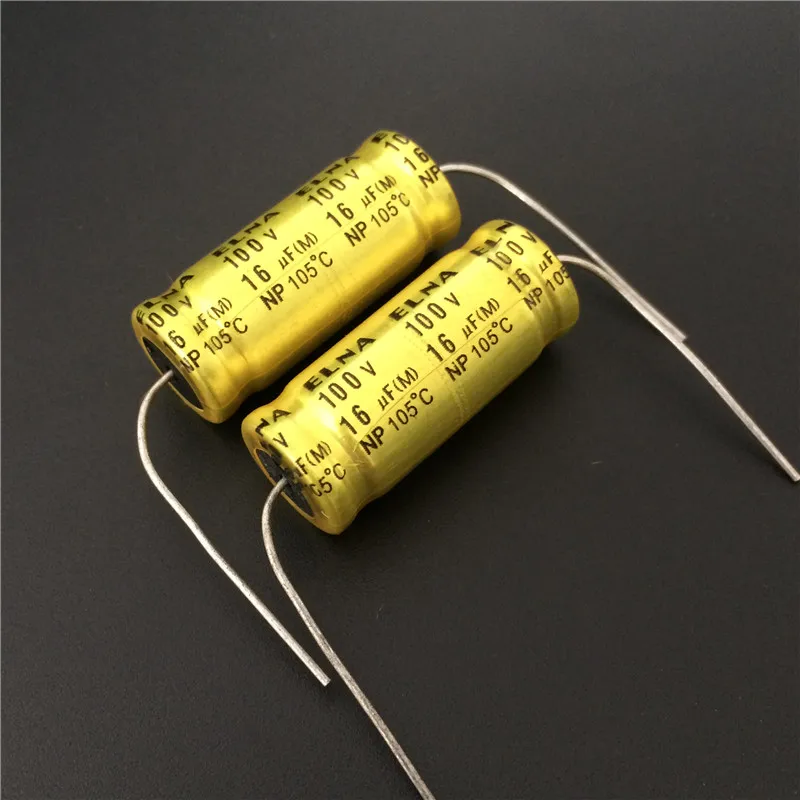 50pcs 16uF 100V ELNA NP 12.5x30mm 100V16uF Bipolar Axial Aluminum ...