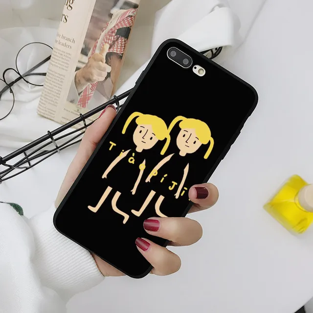 Cute girl black Phone Case For iphone – Tweggo