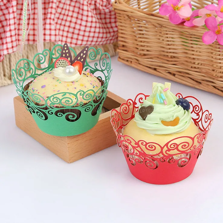 25pcs/lot Hollow Out Cake Paper Wrap For Wedding Birthday Party Decor ...