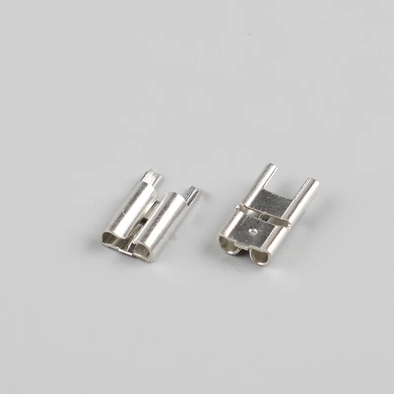 100pcs4.8 Inserts Plug Spring Terminal Pcb Solder Lug Type Thickness 0. ...