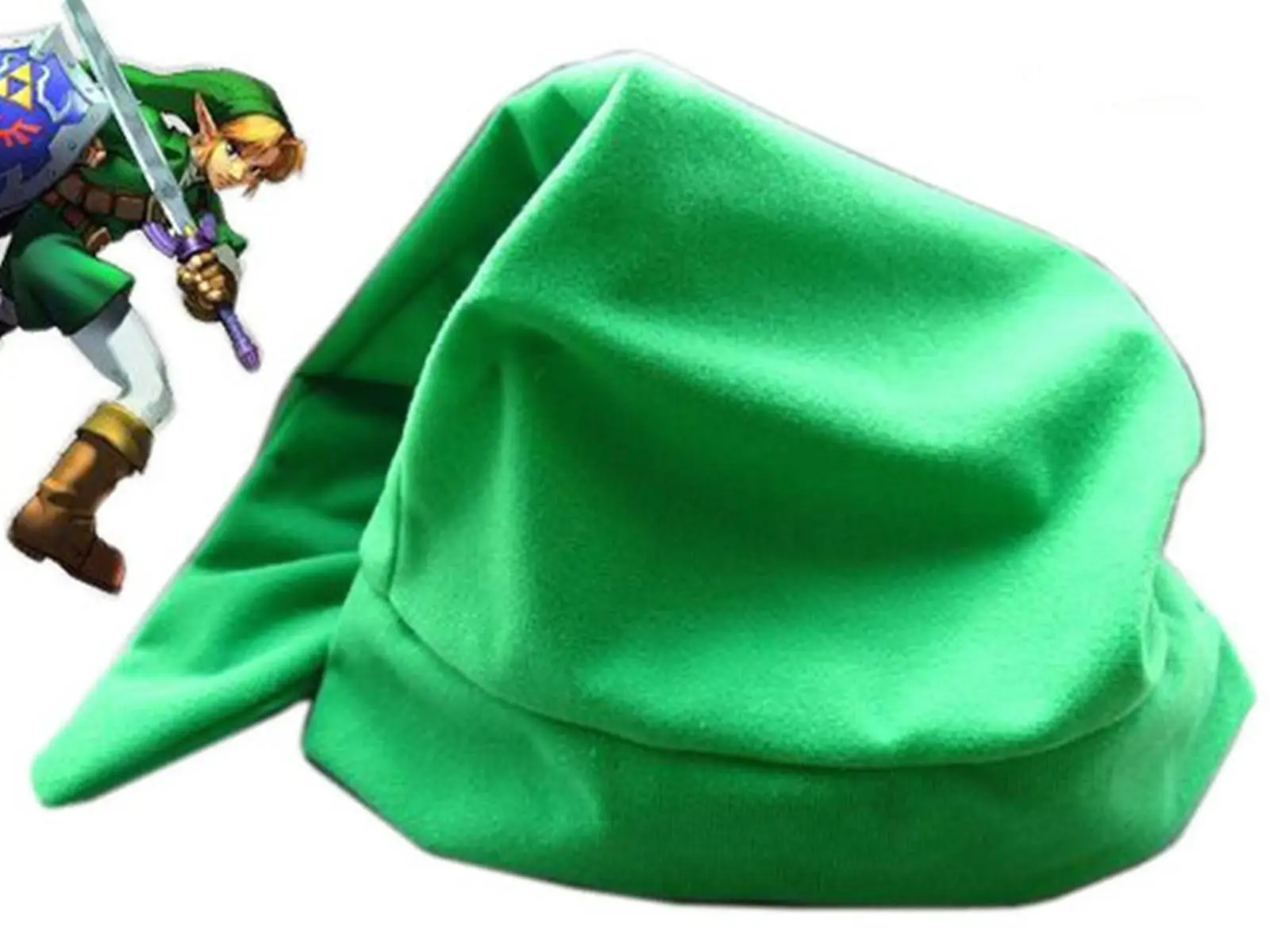 New Zelda Green THE LEGEND OF ZELDA Link Plush Hat Cap Anime Game ...