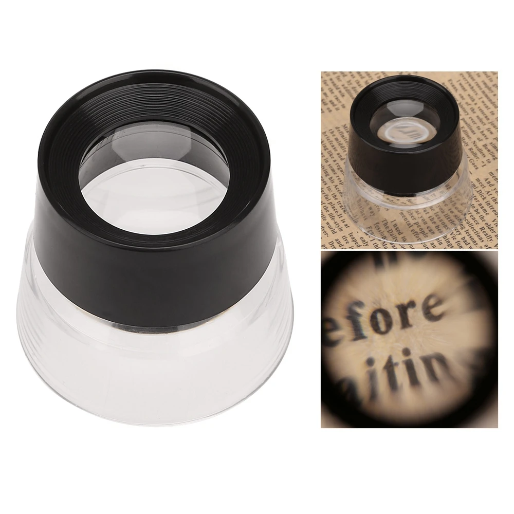 10X Multifunctional Cylinder Eye Magnifier Magnification Glass Loupe ...