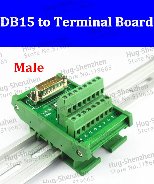 DB15-male-D-SUB-15-Pin-Port-Signals-Breakout-PCB-Board-Screw-terminal ...