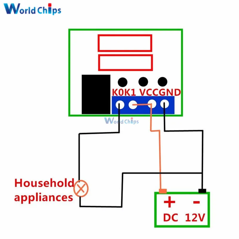 Red+Green 5V Digital Temperature Controller Module Thermostat Switch w ...