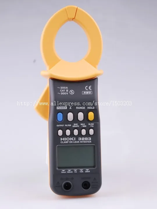 HIOKI 3283 CLAMP ON LEAK HiTESTER 1mA to 200A AC Leakage Current Clamp ...