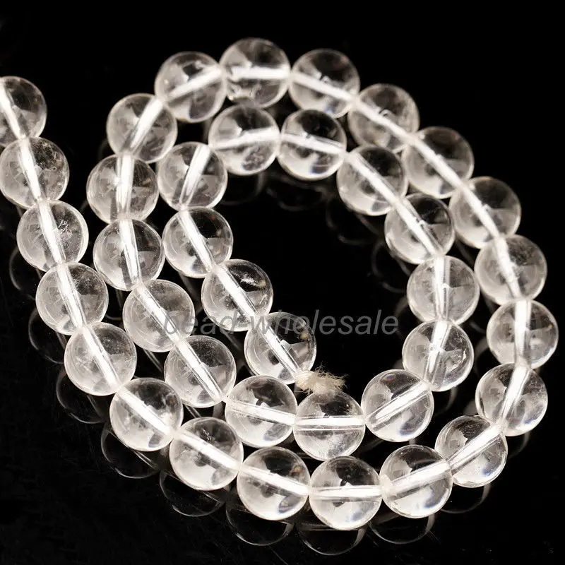 12mm Natural Crystal Beads 10mm Clear Round Shape Loose Beads for ...