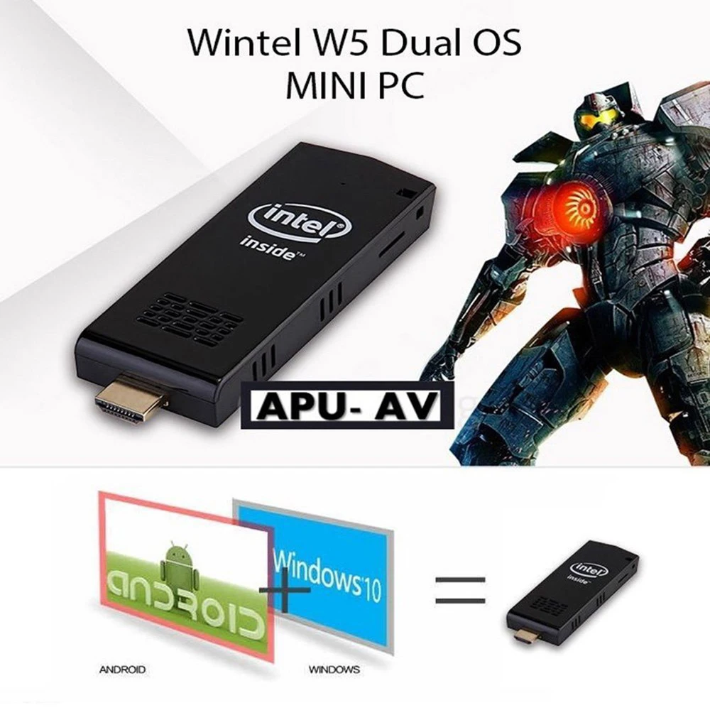 The Latest Mini Compute Stick Windows 10 and Android 4.4 Dual OS with ...