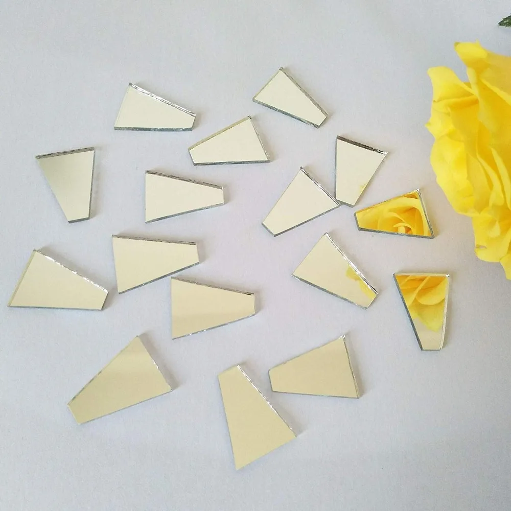 Trapezoid-Glass-Mirror-Mosaic-Mosaic-Silver-Real-Mirror-Glass-Tiles ...