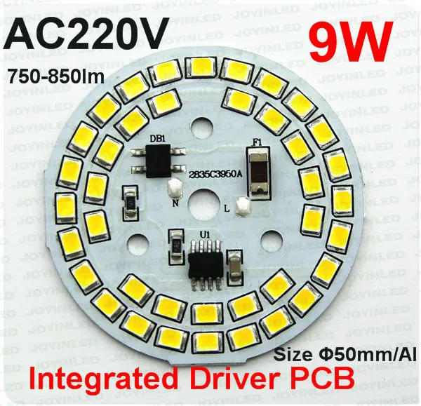 SMD 2835 led PCB 9w PCB LED bulb lamp Dimmable integrated Driver SMD ...