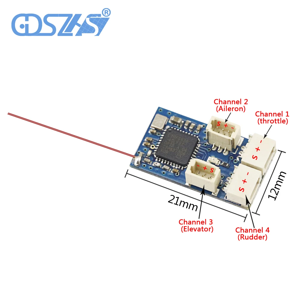 Receptores DSMX/DSM2 com Futaba Flysky SFHSS MinimumRC FRSKY Receptor ...
