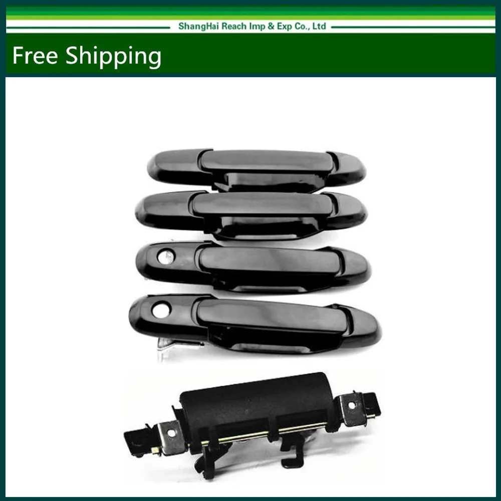 e2c Black Exterior Door Handle Set For 98 03 Toyota Sienna 5pcs OE ...