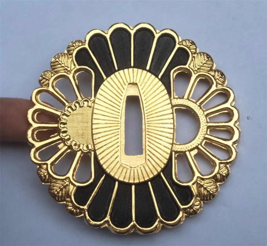 New-Japan-Alloy-Guard-Tsuba-For-Japanese-Samurai-Katana-Sword-Knife ...