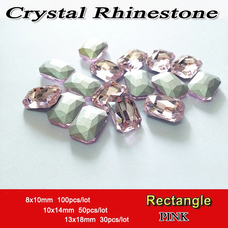 2017High Quality A+++Sew on Crystal Stone Rectangle Pointback Sewing ...