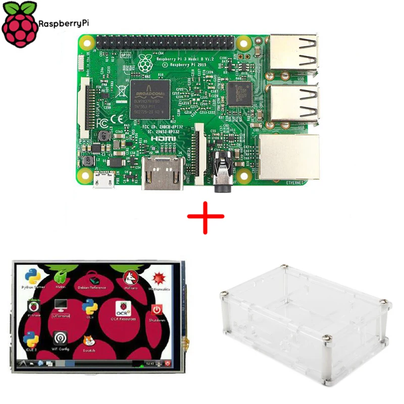 Original-Raspberry-Pi-3-Model-B-with-3-5inch-LCD-Display-Module-3-5-TFT ...