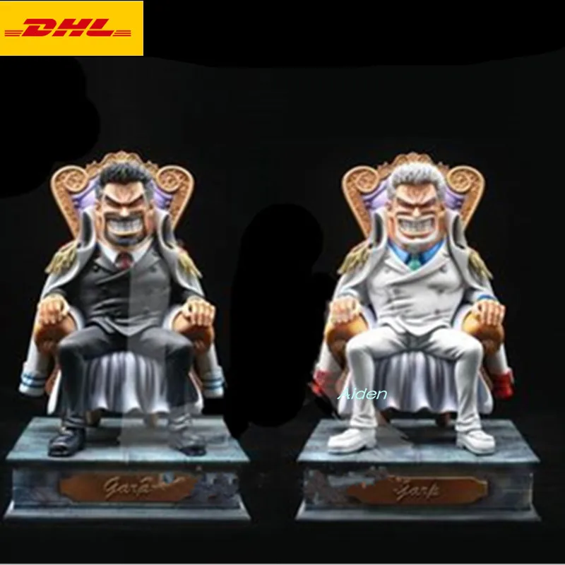 9" Statue ONE PIECE Bust Monkey D Garp Sitting Full Length Portrait ...