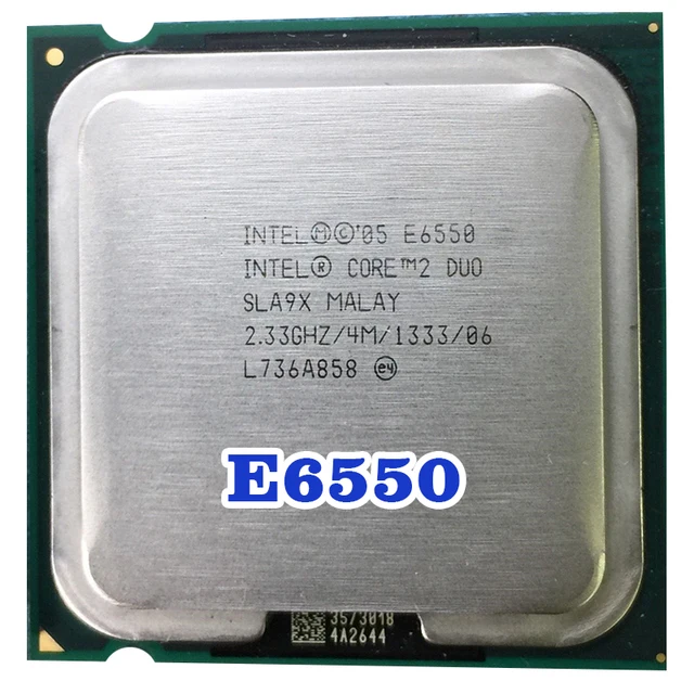Original INTEL Core 2 Duo E6550 CPU rSocket LGA 775 Pocessor (2.33Ghz ...
