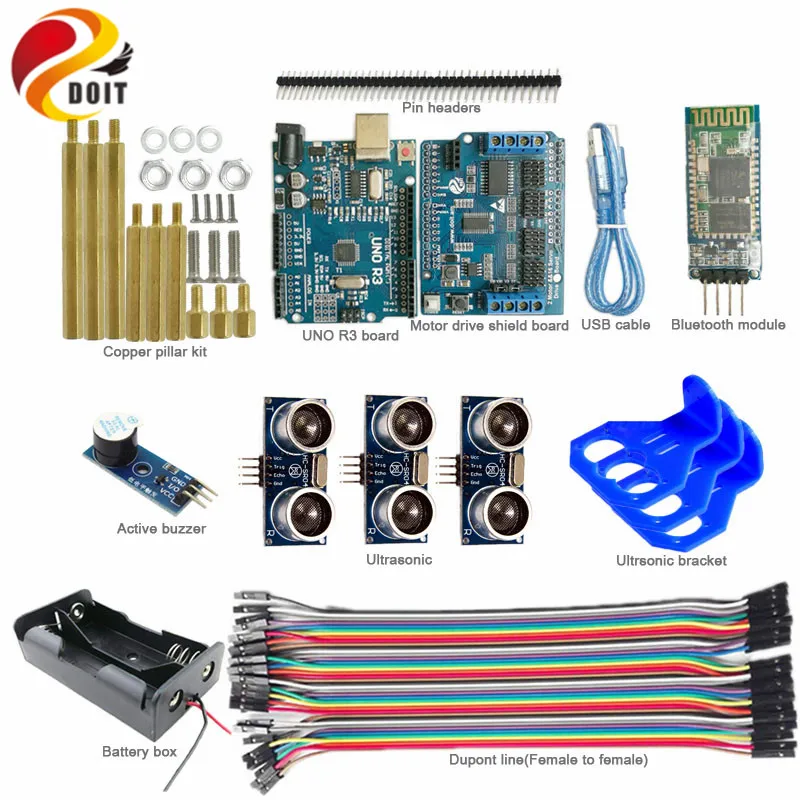 Official-DOIT-1-set-Bluetooth-Control-3-way-Ultrasonic-Obstacle ...