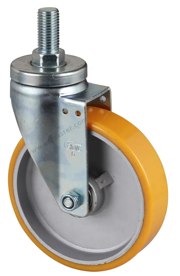 1PC EDL Heavy 6 Inch Casters Wheels 300Kg Polyurethane PU Wheels ...