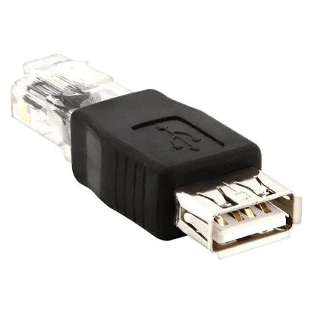 2015 Hot 2 x USB Type A to RJ45 Adapter F/M, Black-in Connectors from ...