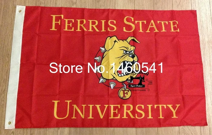 Ferris State Bulldogs Flag 3ft x 5ft Polyester NCAA Banner Ferris State ...