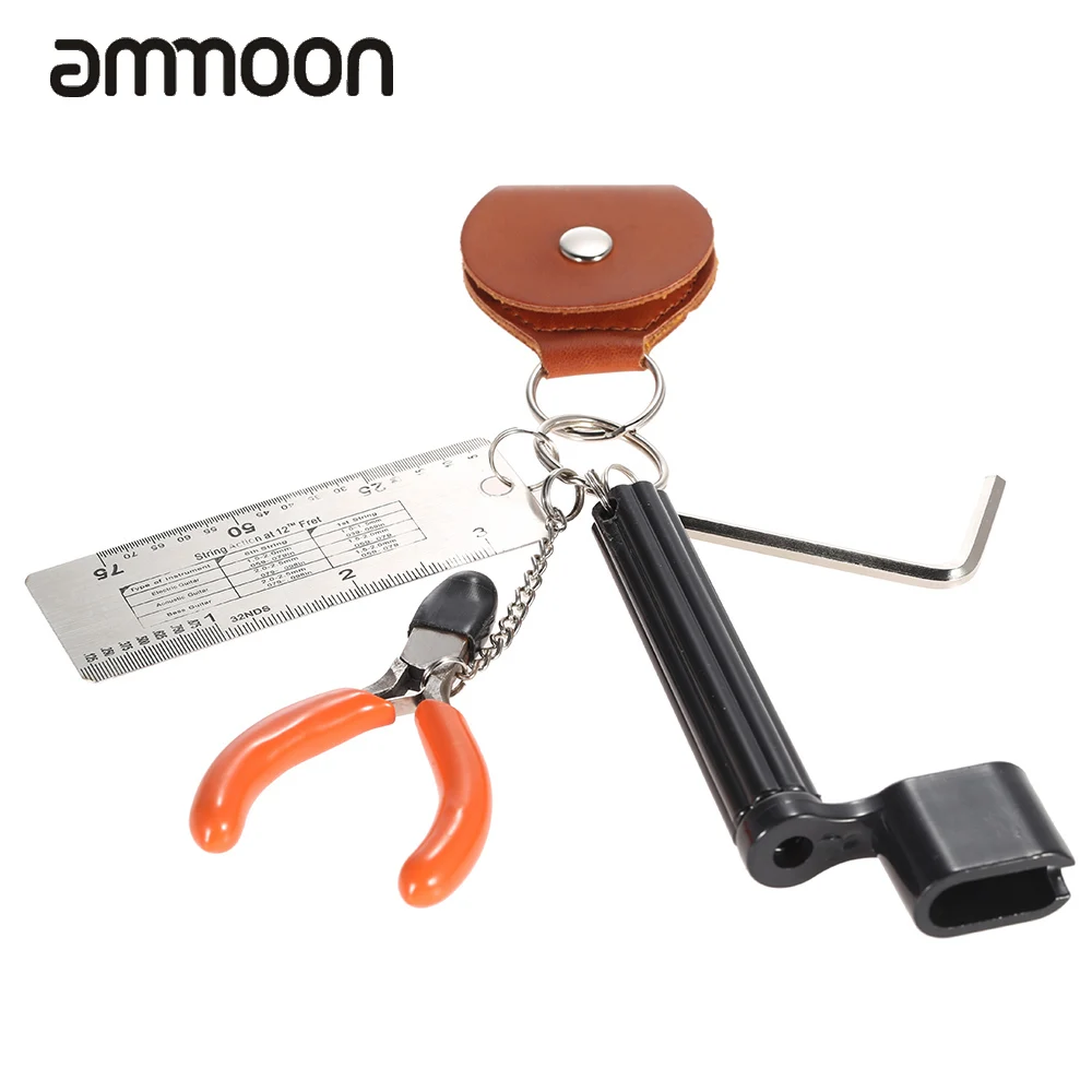 Durable 5 in 1 Guitar Accessories Kit Tool Set String Winder Bridge Pin ...