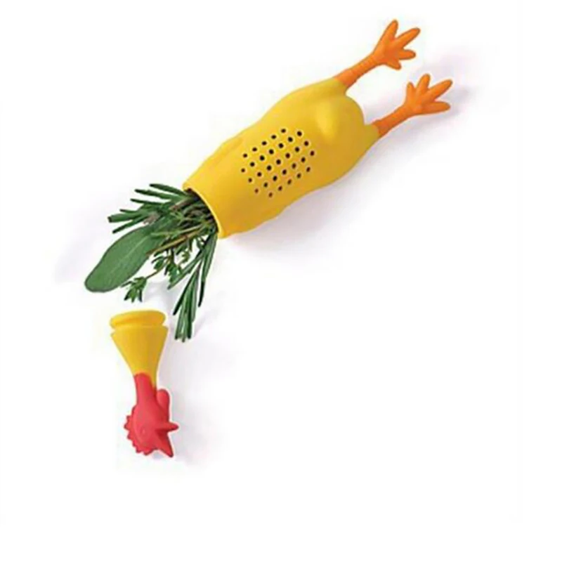 TAOXIBEI Safe Silicone Screaming Chicken Shaped Herb Spice Infuser ...