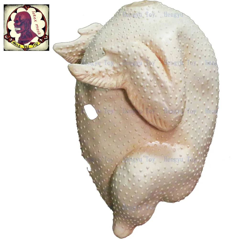 2018 wholesale Clumsy Cook Turkey Head Mask Thanksgiving Latex Costume ...
