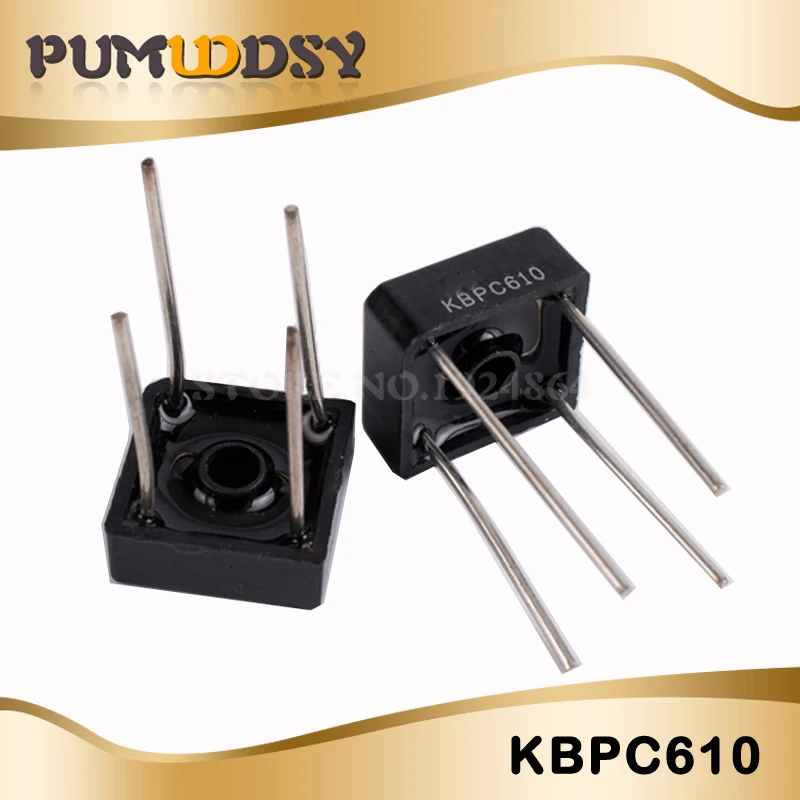 5PCS KBPC610 BR610 DIODE BRIDGE DIP 1000V 6A BR 6 bridge rectifier new ...