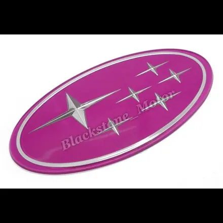 10 Pcs/Lot Pink Subaru Stars Emblem Badge Decal Sticker 4" x 2" FOR 02 ...