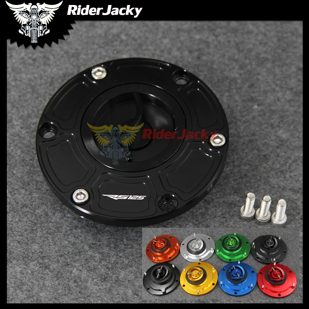Black-CNC-Motorcycle-Keyless-Motorcycle-Gas-Cap-Fuel-Tank-Cap-Cover-For ...