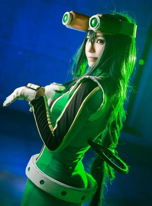 Anime My Hero Academia Asui Tsuyu Cosplay Costumes Women Girls ...