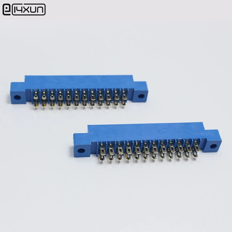 10pcs/Lot 24P 805 Card Edge Connector 3.96mm Pitch 2x12 Row 24 Pin PCB ...