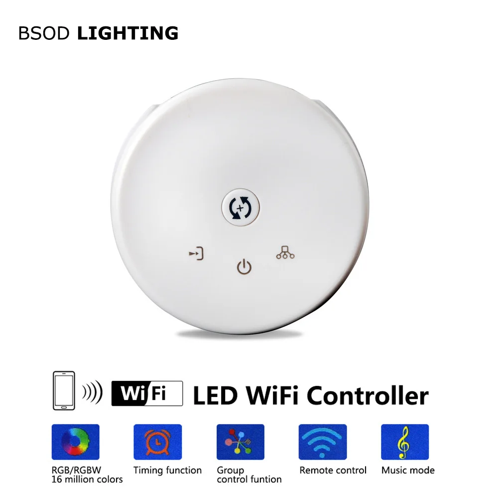 LED UFO WiFi Controller DC 12 24V 2.4G RGB/RGBW for IOS and Android ...